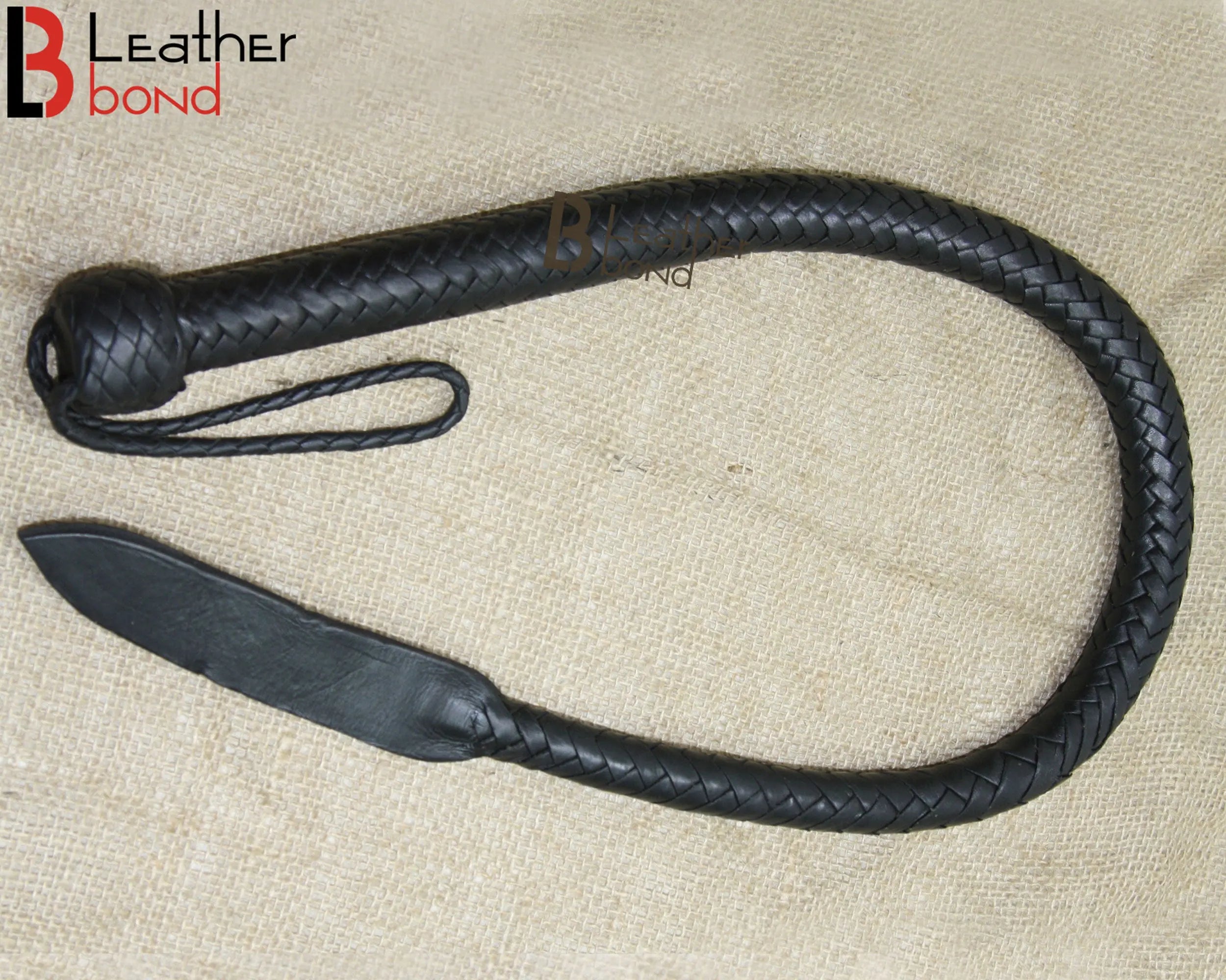 3ft Bull Whip, Cowhide Leather, Dragon Tail Spanking Whip – Leather Bond