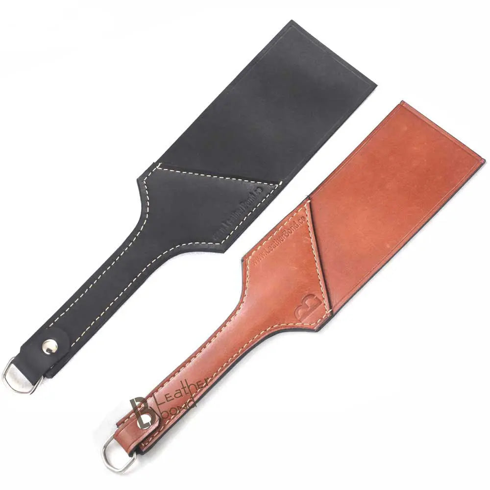 Real Cow Hide Leather Paddle Slapper – Medium & Flexible – Leather Bond