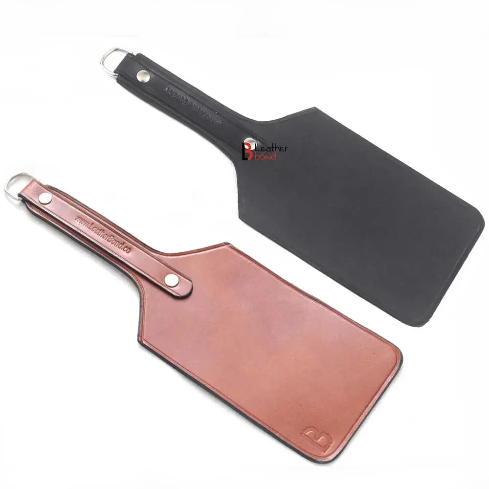 Real Cowhide Saddle Leather BDSM Paddle Slapper - Handmade – Leather Bond